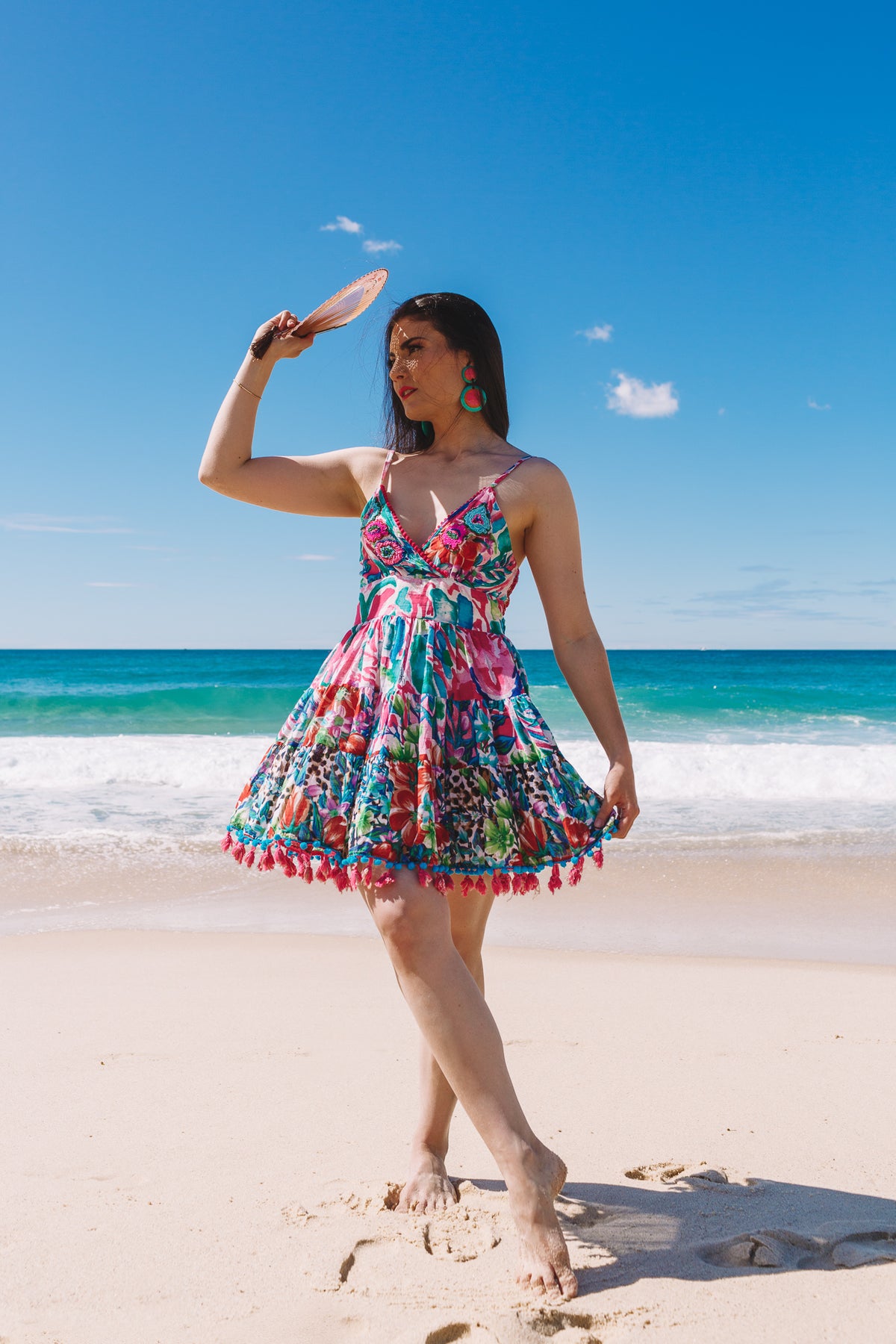MISS MAROCCO | Sleeveless Boho Mini Dress | ladolceboutique.com.au